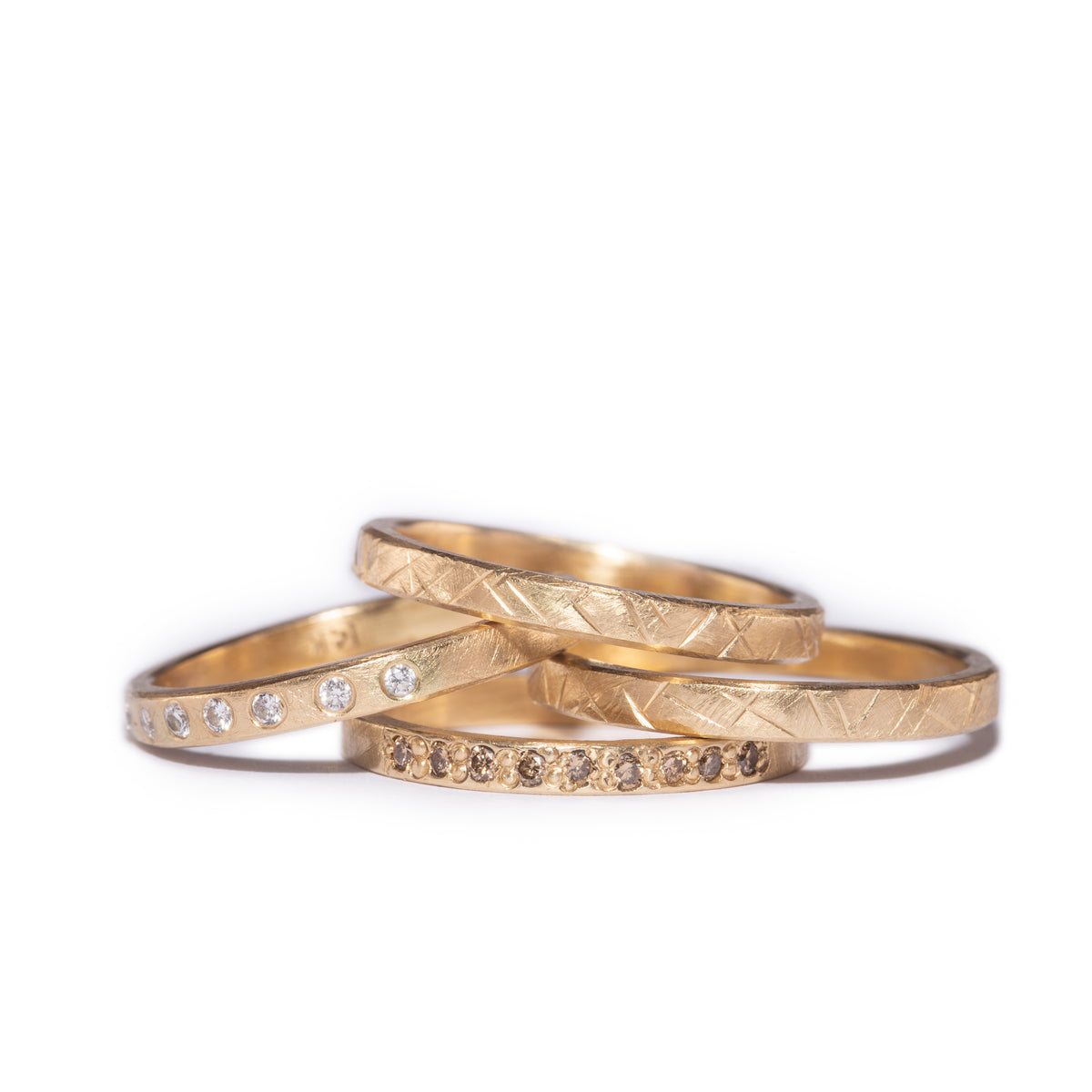 Cascade Solitaire in Rosecut Moissanite – Teagan Wells Studio